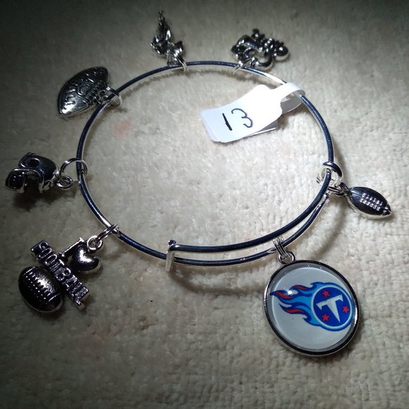 NFL | Jewelry | Tennessee Titans Custom Nfl Expandable Charm Bracelet ...